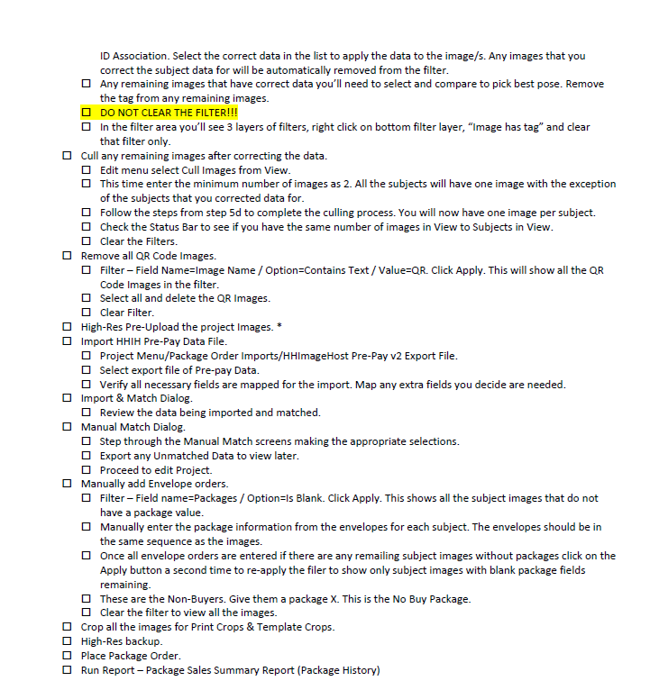 Qr Code Workflow Check List Handh Color Lab 7807